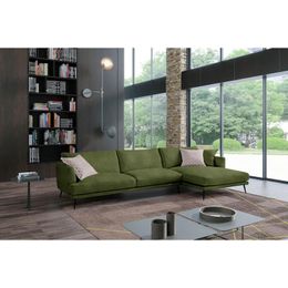 Egoitaliano Ecksofa &raquo;Sophia, Designsofa mit extrakomfortablem Sitzkomfort, Breite 274cm&laquo; mit Daunenfederung, L-Form gr&uuml;n B/H/T: 274cm x 77cm x 154cm, Luxus-