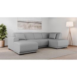 OTTO home Wohnlandschaft &raquo;BORNHOLM U-Form mit Recamiere rechts/links, B/T/H: 300/162/85 cm&laquo; U-Form mit Wellenunterfederung, Recamiere rechts oder 