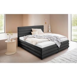LeGer Home by Lena Gercke Polsterbett &raquo;Maylis&laquo; wahlweise mit und ohne Matratze und Lattenrost, auch in 200cm Breite grau 100% Polyester Liegefl&auml;che 