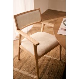 LeGer Home by Lena Gercke Esszimmerstuhl &raquo;Zernea&laquo; () 1 Stk.aus weichem Doppelgewebe und FSC-zertifiziertem Massivholzrahmen Massivholz, Polyester B/H/