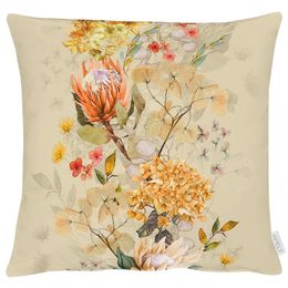 Apelt Dekokissen &raquo;3402&laquo; orange Baumwolle, Polyester B/L: 48cm x 48cm, 1 Stk.