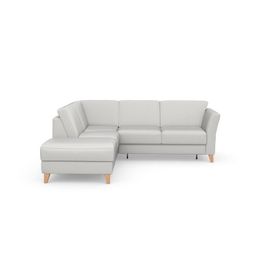 Sit & More sit&more Ecksofa &raquo;Visby L-Form&laquo; Wahlweise mit Schlaffunktion und Stauraum, frei im Raum stellbar grau B/H/T: 248cm x 87cm x 213cm, Soft clean, 