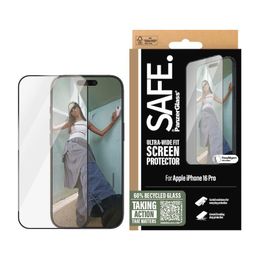 SAFE by PanzerGlass Displayschutzglas &raquo;Ultra-Wide Fit Screen Protection&laquo; f&uuml;r Apple iPhone 16 Pro, Displayschutzfolie, Schutzfolie, Bildschirmschutz, 
