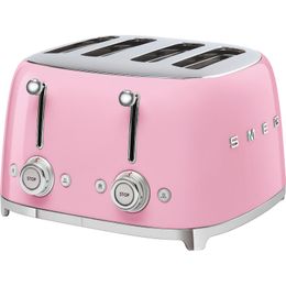 Smeg Toaster &raquo;TSF03PKEU&laquo; 4 kurze Schlitze 3000 W pink Einheitsgr&ouml;&szlig;e Toaster
