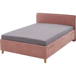 Meise M&ouml;bel meise.m&ouml;bel Kinderbett &raquo;FUN&laquo; Polsterbett wahlweise mit Bettkasten, Jugendbett inkl. USB-Anschluss rosa Liegefl&auml;che L&auml;nge B: 200cm x 120cm, 