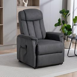 Duo Collection TV-Sessel &raquo;Delphi mit elektrischer Aufstehhilfe&laquo; Relaxfunktion und Taschenfederkern mit Stahlwellenunterfederung grau edle Struktur-Mikrofaser in 