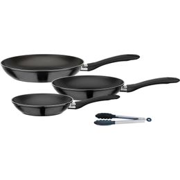 GSW Pfannen-Set &raquo;Nova&laquo; Aluminium Set, 1x Bratpfanne &Oslash; 20 cm, 1x Bratpfanne &Oslash; 24 cm, 1x Bratpfanne &Oslash; 28 cm, 4 Stk. tlg. Induktion schwarz &Oslash; 28cm