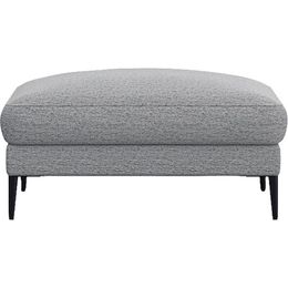 FLEXLUX Pouf &raquo;Belle Polsterhocker, Sitzhocker,&laquo; Skandinavisches Design, In hochwertiger Verarbeitung grau B/H/T: 95cm x 43cm x 73cm, Chenille