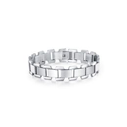 Firetti Damen Gliederarmband &raquo;Schmuck Geschenk Classic Steel, maskulin&laquo; silber 21cm, Edelstahl