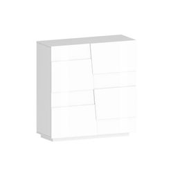 Home Affaire Highboard &raquo;Pongo&laquo; 1 Stk. tlg. wei&szlig; Holzwerkstoff B/H/T: 120cm x 126cm x 44,2cm, 4 Stk.