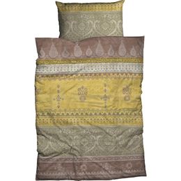 CASATEX Bettw&auml;sche &raquo;Indi&laquo; 2 Stk. romantisch, orientalisch, weich und gem&uuml;tlich Biber, Obermaterial: 100% Baumwolle B/L: 155cm x 220cm, 1 Stk., 1 Stk.,
