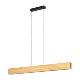 Eglo H&auml;ngeleuchte &raquo;ANCHORENA-Z H&auml;ngelampe, Holz, ZigBee 3.0, Disco-Modus, Pendelleuchte&laquo; LED-Modul 1 Stk. Farbwechsler Timer, App / Sprachsteuerung 
