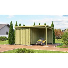 Weka Ger&auml;tehaus &raquo;Lagerhaus 607 Variante 2, kdi, 20 mm&laquo; braun Massivholz Einheitsgr&ouml;&szlig;e