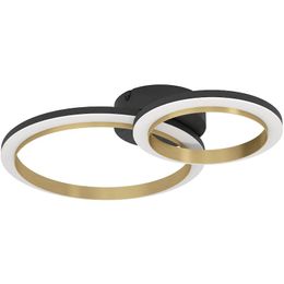 Eglo Deckenleuchte &raquo;Calliera Deckenlampe, Metall und Kunststoff, B&uuml;rolampe Decke, Lampe&laquo; LED-Modul 1 Stk. Neutralwei&szlig; Wand-/Deckenleuchte - L42 x B30 