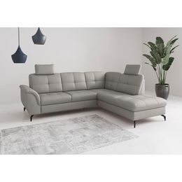 Sit & More sit&more Ecksofa &raquo;Zora&laquo; B/H/T: 212cm, NaturLEDER , Ottomane rechts,mit Bett,mit Bettkasten