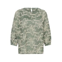 Cream Bluse Damen Gr&ouml;&szlig;e L beige / gr&uuml;n