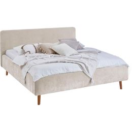 Meise M&ouml;bel meise.m&ouml;bel Polsterbett &raquo;Mattis&laquo; Topseller, wahlweise mit Bettkasten Liegefl&auml;che L&auml;nge B: 200cm x 160cm, Webstoff Mit Bettkasten, H&ouml;he Bett: 105cm 