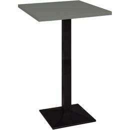 M&auml;usbacher Bistrotisch &raquo;Big Bistro Metall&laquo; Quadrat-S&auml;ulengestell, eckige Platte BHT 70x105x70 cm grau B/H/T: 70cm x 105cm x 70cm