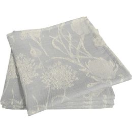 Adam Stoffserviette &raquo;Flower Cuve&eacute; Light&laquo; grau Obermaterial: 100% Baumwolle Bio-Baumwolle