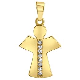 Firetti Engelanh&auml;nger &raquo;Schmuck Geschenk Gold 375 Halsschmuck Anh&auml;nger Halskette Engel&laquo; mit Zirkonia (synth.) gold Gelbgold 375, 0,5 g