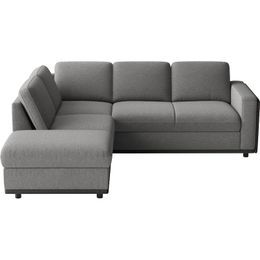 Sit & More sit&more Ecksofa &raquo;Cordoba&laquo; wahlweise mit Schlaffunktion und Bettkasten oder Stauraum beige 100% Polyester B/H/T: 232cm x 85cm x 212cm, Struktur, 