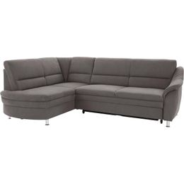 Sit & More sit&more Ecksofa &raquo;Cardoso L-Form&laquo; mit Federkern, wahlweise mit Schlaffunktion und Schubkasten grau Luxus-Microfaser (90% Polyester, 10% Polyamid);