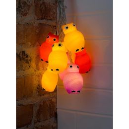 Konstsmide LED-Lichterkette &raquo;Weihnachtsdeko&laquo; 8 Stk.-flammig LED Dekolichterkette, bunte Eulen, 16 warm wei&szlig;e Dioden bunt Dioden 8 Stk. Flammen 8 Stk.,