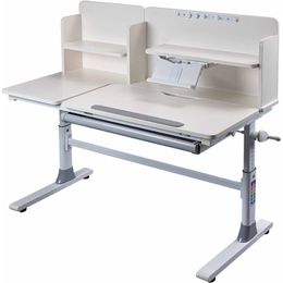 Inter Link Kinderschreibtisch &raquo;S&ouml;ren, h&ouml;henverstellbar & neigbar, ergonomisch, mit vielen Funktionen&laquo; 1 Stk. tlg. Sch&uuml;lerschreibtisch mit Kurbel, 1 Schublade, 