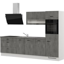 IMPULS K&Uuml;CHEN K&uuml;chenzeile &raquo;Prag, Ausrichtung w&auml;hlbar, Schubk&auml;sten mit Soft-Close&laquo; Set, vormontiert, in verschiedenen Farben erh&auml;ltlich, Breite 300 cm 