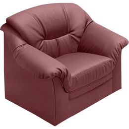 DOMO collection Sessel &raquo;Montana Kunstleder-Bezug, zeitlos und elegant&laquo; rot SOFTLUX -Kunstleder;Luxus-Kunstleder, Korpus in farblich passendem SOFTLUX 