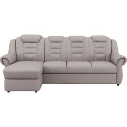 Home Affaire Ecksofa &raquo;Boston L-Form&laquo; mit hoher R&uuml;ckenlehne, wahlweise mit Schlaffunktion beige 64% Polyurethan, 25% Polyester, 11% Baumwolle B/H/T: 