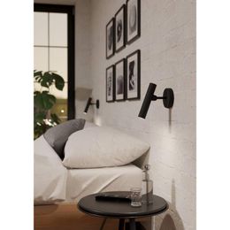 Eglo Wandleuchte &raquo;ALMUDAINA Wandlampe, Stahl, IP20, Wohnzimmerlampe, Flurlampe, Lampe&laquo; LED-Modul 1 Stk. Warmwei&szlig; Wand-/Deckenleuchte, L11 x H20 x AL20