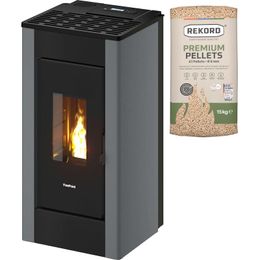 FreePoint Pelletofen &raquo;Sharp&laquo; grau