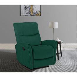 Home Affaire Relaxsessel &raquo;Chesley, TV-Sessel mit Schlaffunktion, Sessel Wohnzimmer&laquo; mit Relaxfunktion, frei stellbar gr&uuml;n 100% Polyesther Veloursstoff