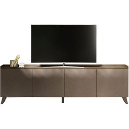 Home Affaire Lowboard &raquo;Tray, Breite 241, TV-Bank mit 4 T&uuml;ren&laquo; Top "Tablet", Push-to-open Funktion braun B/H/T: 241cm x 72cm x 42cm, 4 Stk.