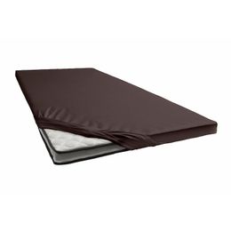 Janine Spannbettlaken &raquo;TOPPER 5001&laquo; mit Rundumgummizug braun Jersey-Elasthan, Obermaterial: 95% Baumwolle, 5% Elasthan 1 Stk., Jersey-Elasthan, 180x200 