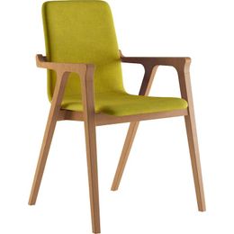 Home Affaire Armlehnstuhl &raquo;AXA&laquo; (Set) 1 Stk. gr&uuml;n Polyester B/H/T: 58cm x 88cm x 57cm, 1 Stk., Microfaser Veloursoptik