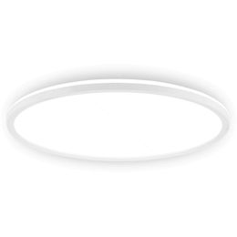 B.K.LICHT LED Panel &raquo;SHALLOW&laquo; LED-Board 1 Stk. Neutralwei&szlig; 24x3 cm, Badlampe, Badezimmer, K&uuml;che, Wohnzimmer 1, &Oslash; 24cm H: 3cm, 1 Stk.