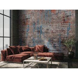 marburg Fototapete &raquo;Rana&laquo; matt glatt moderne Tapete f&uuml;r Wohnzimmer Schlafzimmer K&uuml;che blau Vlies B/L: 2,12m x 2,7m, Rollen: 1