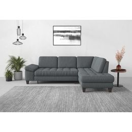 Sit & More sit&more Ecksofa &raquo;Westham L-Form&laquo; mit Ottomane, mit oder ohne Schlaffunktion, Bettkasten, Verstellung grau 100% Polyester B/H/T: 261cm x 88cm x 179cm,