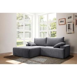 exxpo - sofa fashion Ecksofa &raquo;Orinoko, aktuelles Design und hoher Sitzkomfort, L-Form&laquo; inkl. Bettfunktion und Bettkasten, sch&ouml;ne Farben im angesagten 