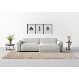 Trendmanufaktur Ecksofa &raquo;Braga, mit hochwertigem Kaltschaum, L-Form, in Cord erh&auml;ltlich&laquo; modernes Sofa, Couch mit hohem Sitzkomfort, 255/72/160 cm (B/