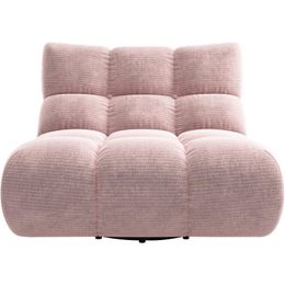 Home Affaire 1,5-Sitzer &raquo;Cozy Bubble, 360&deg; drehbarer Sessel, Breite 107 cm&laquo; mit eleganter Steppung, Rundumbezug & weicher Polsterung rosa 100% 