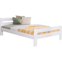 Ticaa Massivholzbett &raquo;"Bert", FSC -zertifiziert (Kiefer), Jugendbett, mit Lattenrost&laquo; 90x200cm, 100x200cm, 140x200cm, ideal f&uuml;r das Kinder- und Jugendzimmer