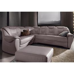 Sit & More sit&more Ecksofa &raquo;Benson L-Form&laquo; wahlweise mit Schlaffunktion grau NaturLeder;Luxus-Microfaser;Luxus-Kunstleder;Primabelle -Microfaser B/H/T: 265cm x 
