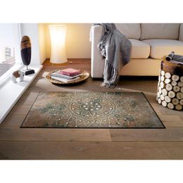 wash+dry by Kleen-Tex Teppich &raquo;Madhana&laquo; rechteckig 7 mm H&ouml;he Motiv Mandala, rutschhemmend, In- und Outdoor geeignet, waschbar bunt Polyamid B : 75cm 1