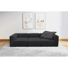 Home Affaire 3-Sitzer &raquo;Utvik bestehend aus 2 Eck- und 1 Mittelelement&laquo; einzelne Module f&uuml;r individuelle Zusammenstellung grau 95% Polyester, 5% Nylon 