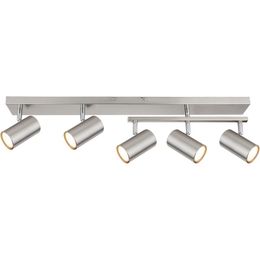 Globo LIGHTING Deckenspot &raquo;ROBBY&laquo; GU10 1 Stk. Deckenstrahler wei&szlig;/Chrom, schwenkbar, GU10 5, H: 17cm, 1 Stk.