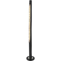 Globo LIGHTING Stehlampe &raquo;FELICITAS&laquo; LED-Modul 1 Stk. Warmwei&szlig; Schwarze Stehleuchte mit Holz schwarz, Acrylkristalle, dimmbar LED 20W 1, &Oslash; 23cm H: 