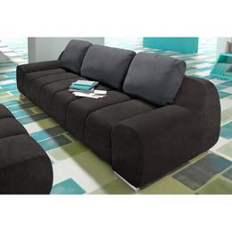 OTTO home Big-Sofa &raquo;Bono&laquo; schwarz Luxus-Microfaser ALTARA NUBUCK (100% Polyester);Luxus-Microfaser ALTARA NUBUCK (100% Polyester);Samtstruktur (95% 